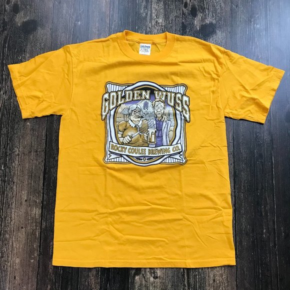 Gildan | Shirts | Rocky Coulee Brewery Tshirt Medium Golden Wuss Blonde ...